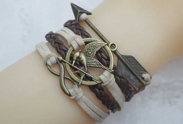 The Hunger Games Theme Cool Bracelet, Unique Hand Knitted Charm ...